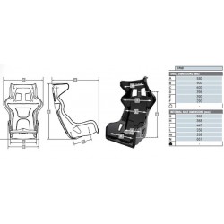 Sabelt X-PAD - Fiberglass Race Seat