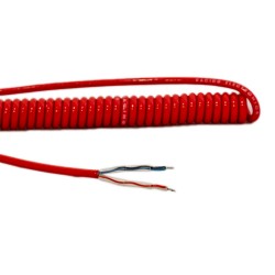 Racing Electronics PTT Switch Coiled Cord w/Plug and Pigtail